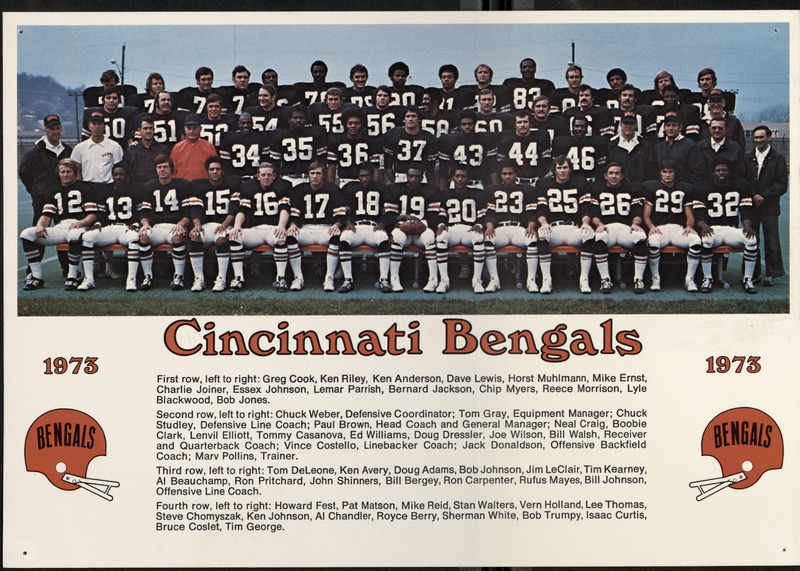 Cincinnati Bengals, 1973 · Cradle of Coaches