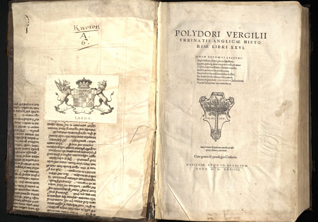 From the Stacks: Polydore Vergil’s Anglicae Historiae (Basel, 1534 ...
