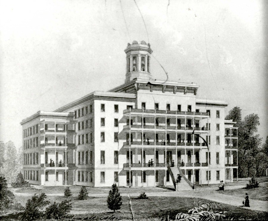 Peabody Hall before the Fire | Walter Havighurst Special Collections ...